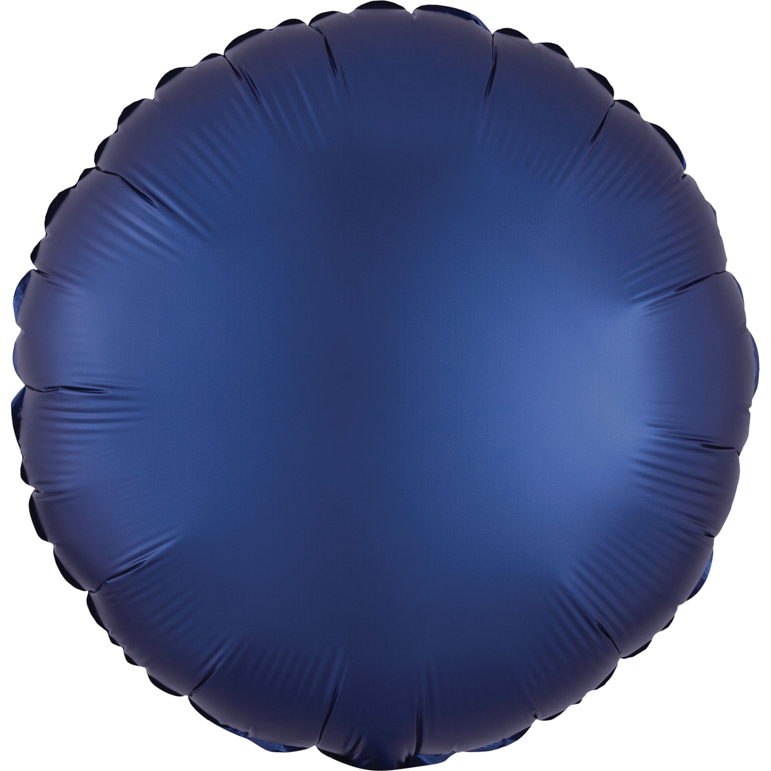 Anagram Navy Circle Satin Luxe Standard Hx Packaged Foil Balloons S15