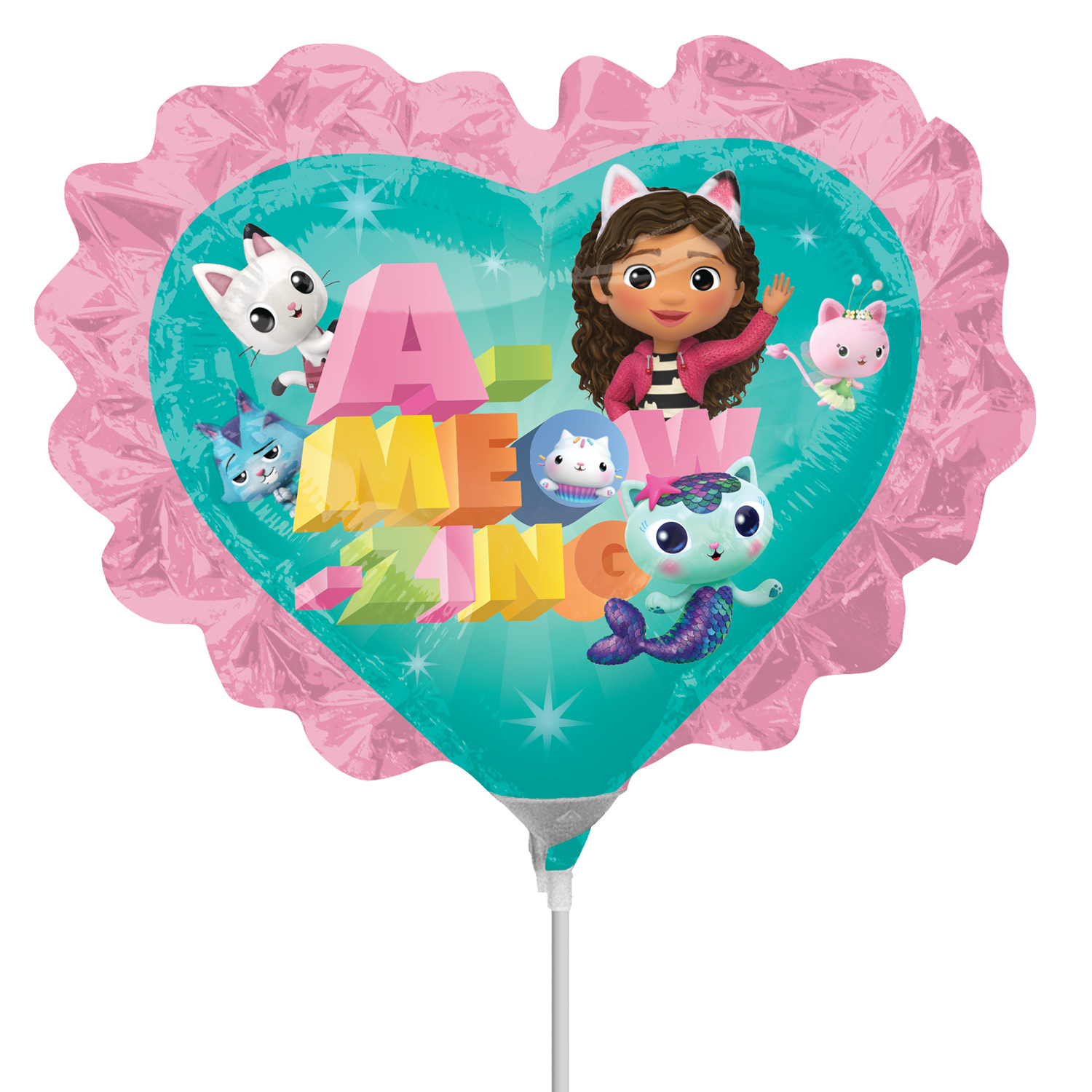 Gabbys Dollhouse Minishape Foil Balloons A30 5 Pc Amscan International